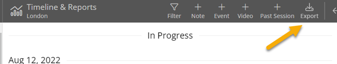 Exporting Data (Session Note Reports, Note Data, Session Reports, Learner Data)